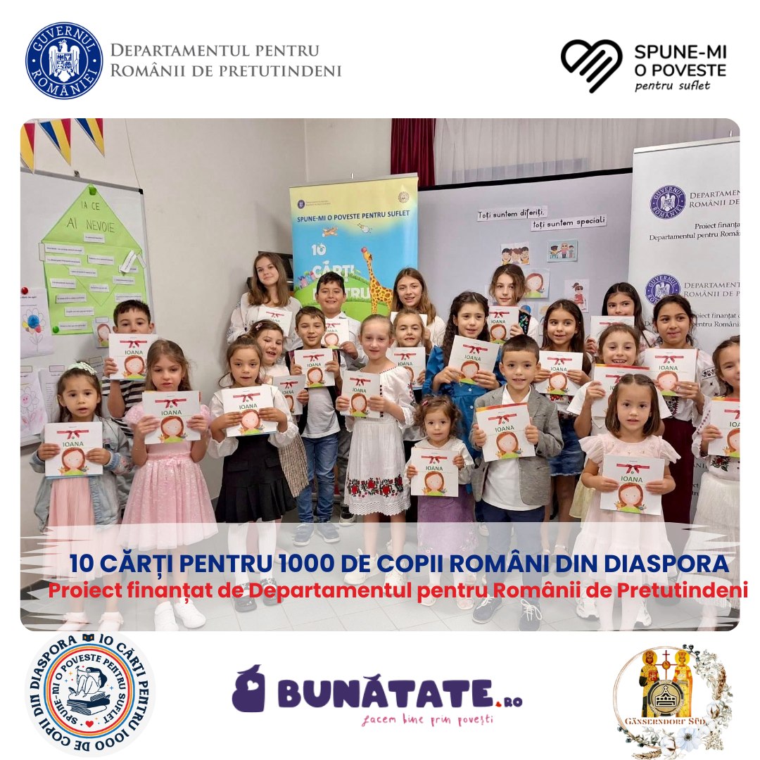 Proiectul „10 cărți pentru 1000 de copii români din diaspora” la Școala ...