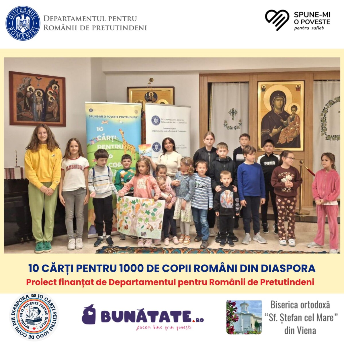 Proiectul „10 cărți pentru 1000 de copii români din diaspora” la Școala ...